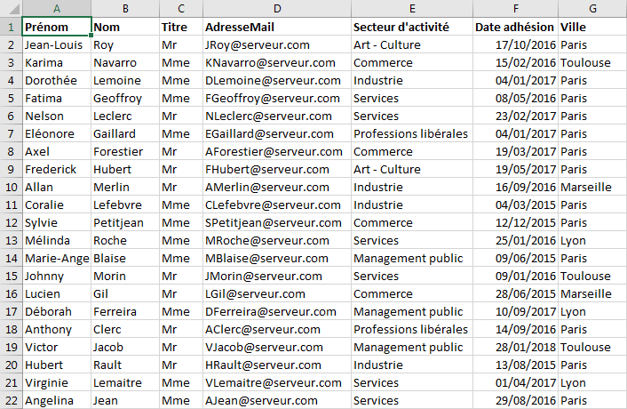 Cours Word 2016 - Publipostage Word 2016